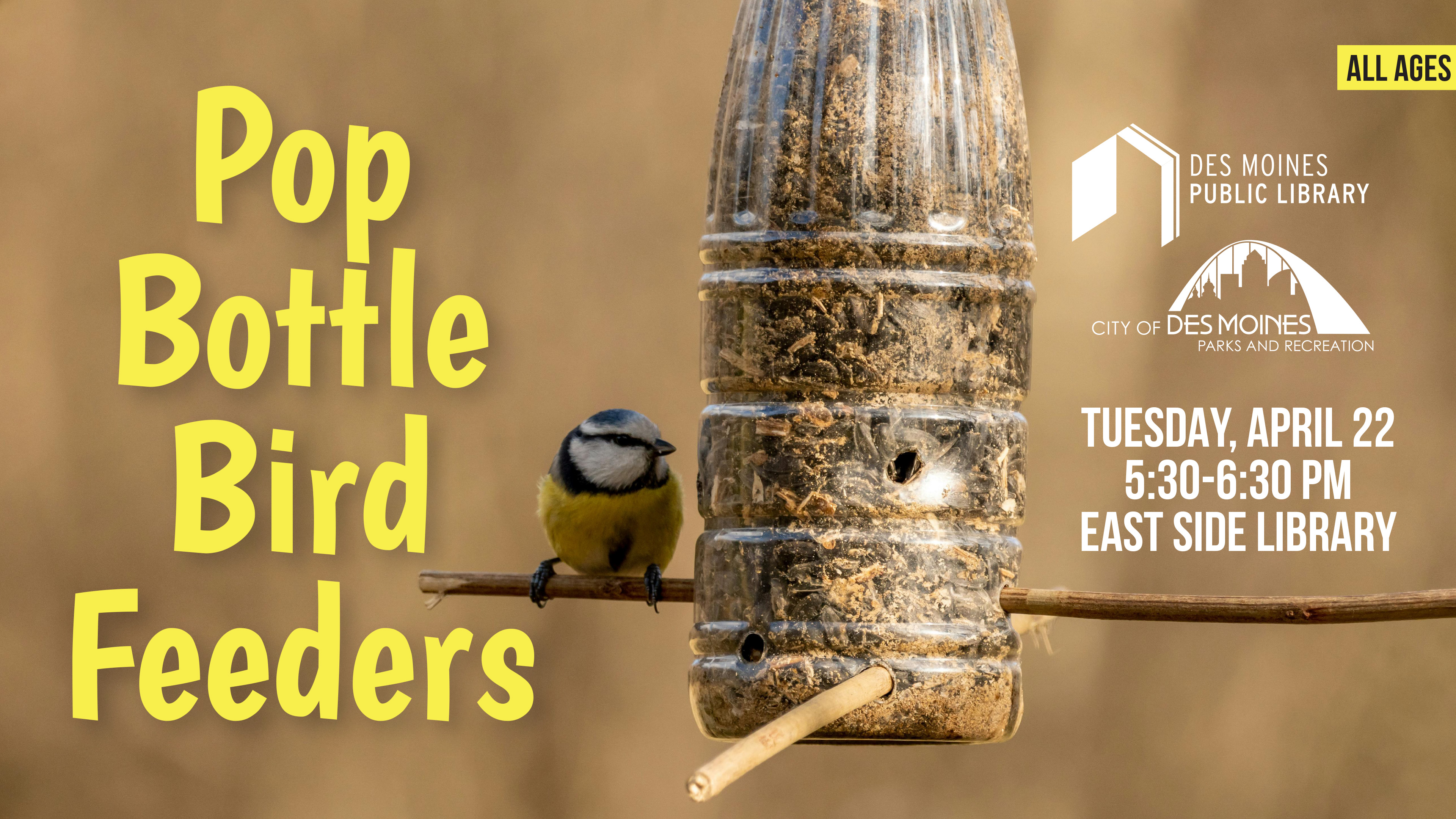 Pop Bottle Bird Feeders | Des Moines Public Library